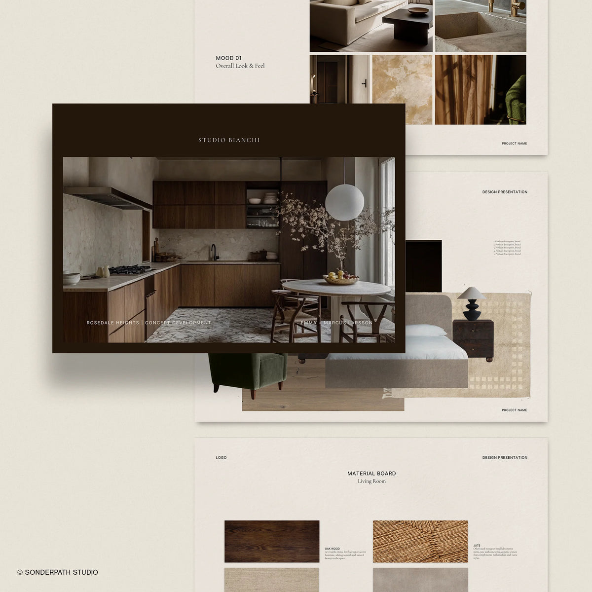 Bianchi | Interior Design Presentation Template – Sonderpath Studio