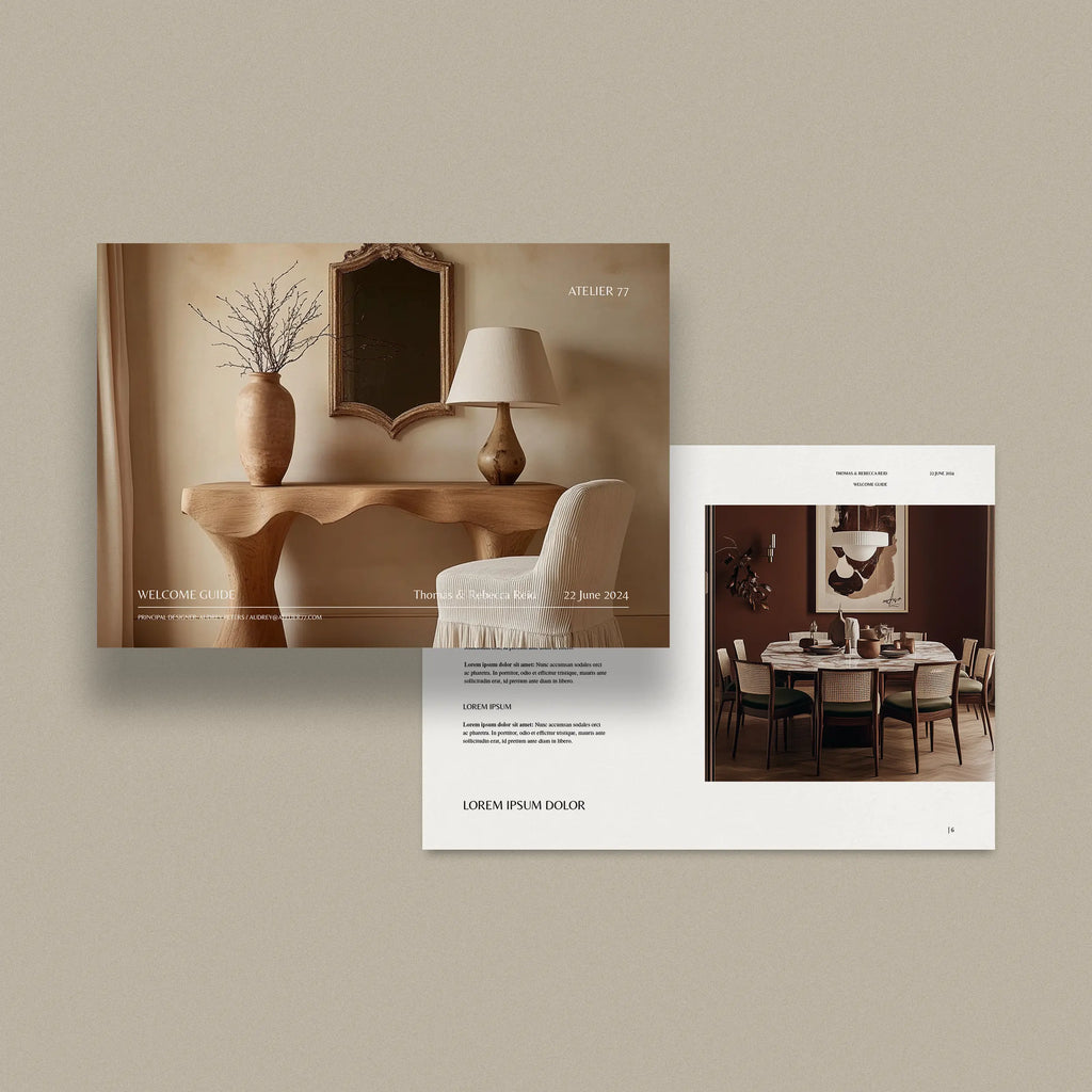 Atelier 77 | Welcome Guide Template – Sonderpath Studio