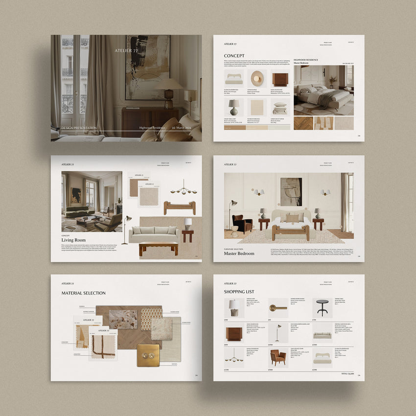 Design Presentation Templates – Sonderpath Studio