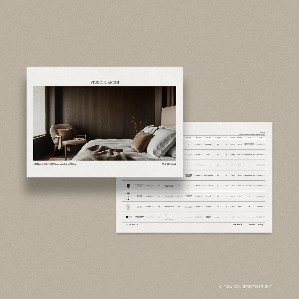 Bianchi | FFE Schedule Template – Sonderpath Studio