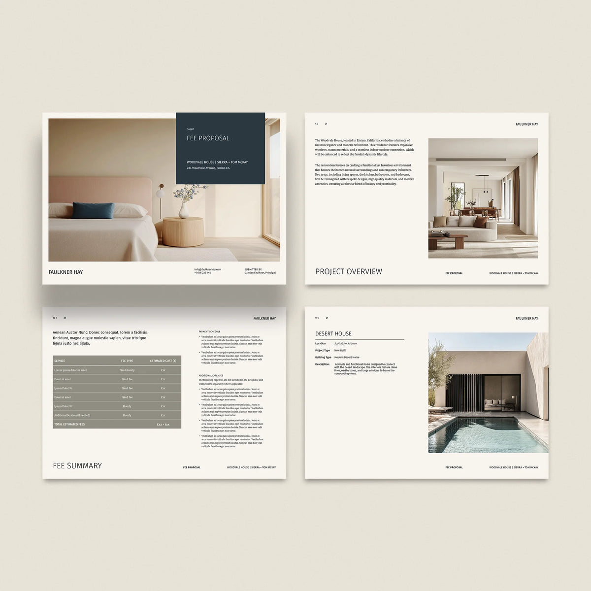 Faulkner Hay | Interior Design Fee Proposal Template – Sonderpath Studio