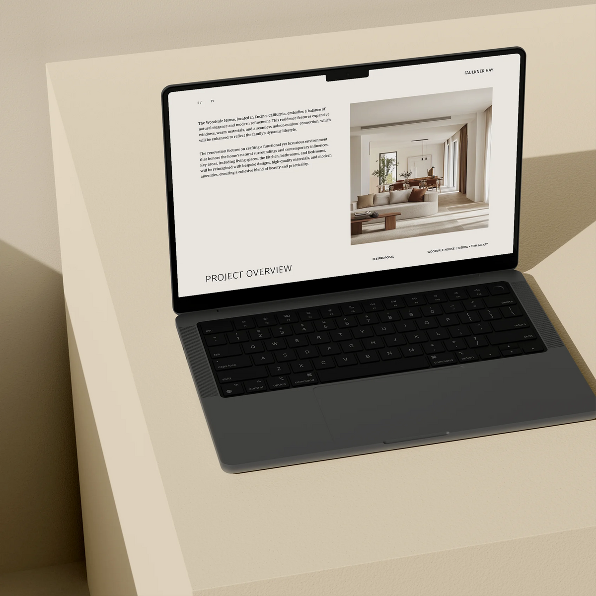 Faulkner Hay | Interior Design Fee Proposal Template – Sonderpath Studio