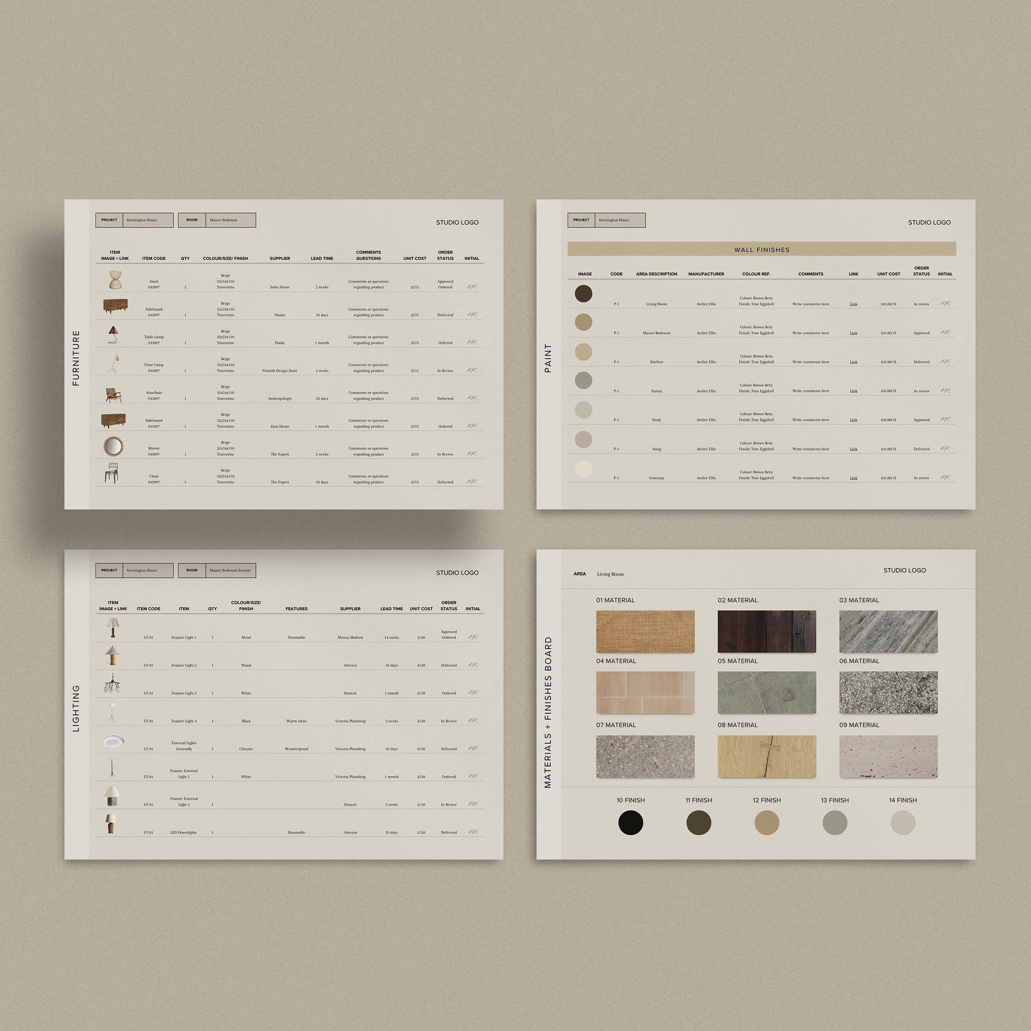 Norwood | Interior Design Presentation Template – Sonderpath Studio
