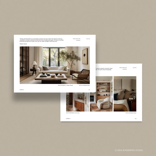 Atelier 77 | Interior Design Fee Proposal Template – Sonderpath Studio