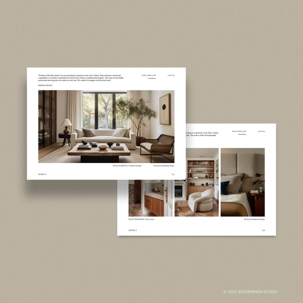 Atelier 77 | Interior Design Fee Proposal Template – Sonderpath Studio