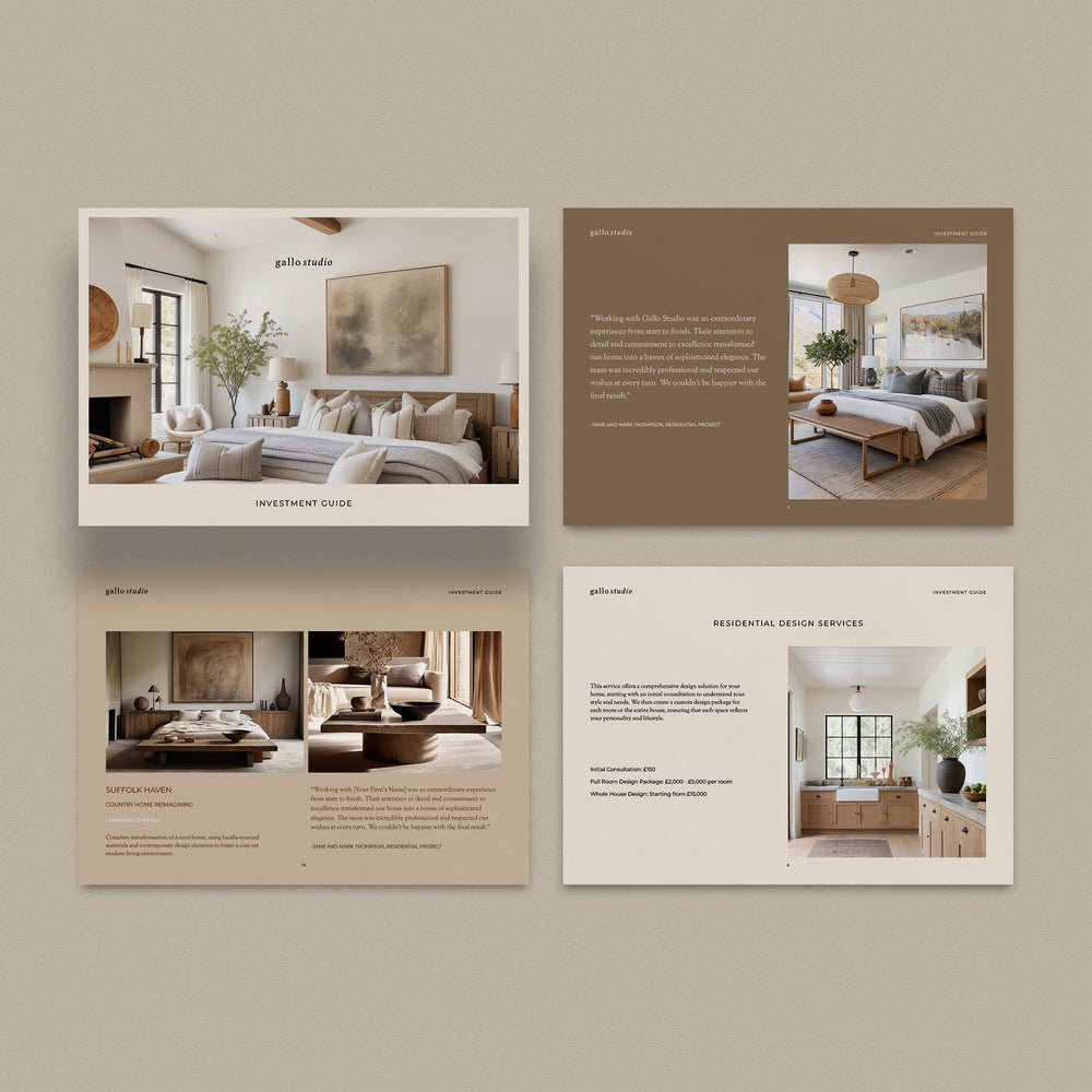 Investment + Design Services Guides – Sonderpath Studio