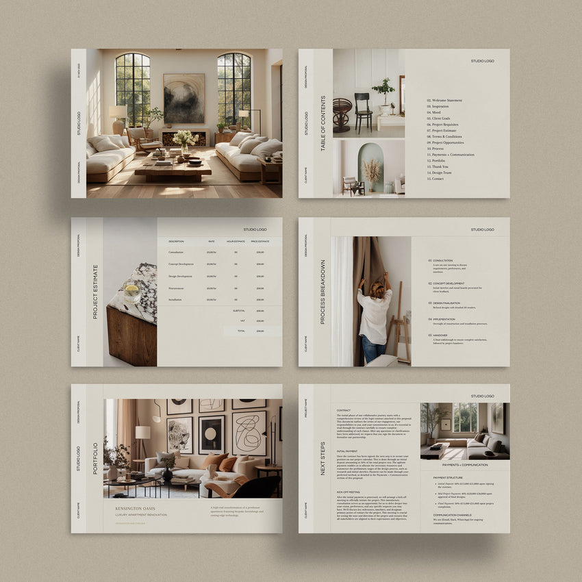 Design Proposal Estimate – Sonderpath Studio