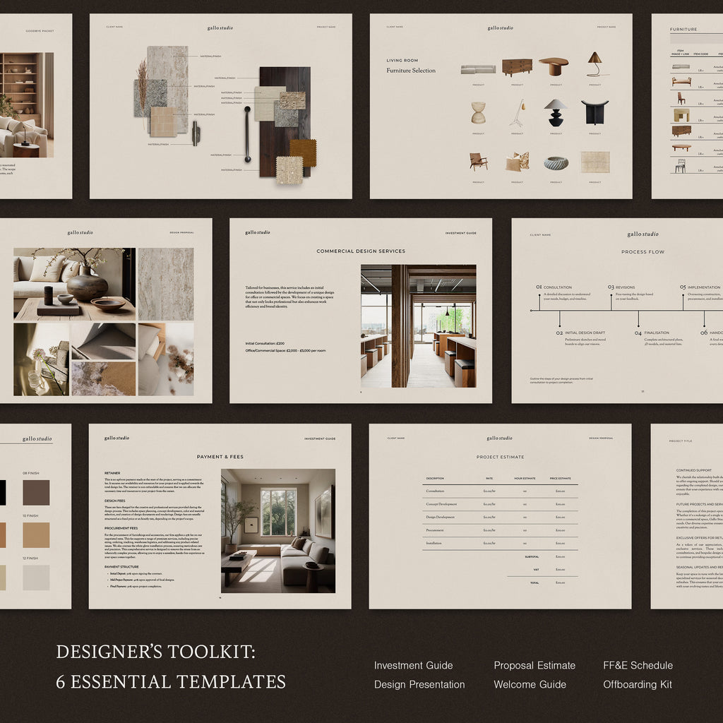 Gallo | Interior Designer's Template Kit: 6 Essential Templates ...