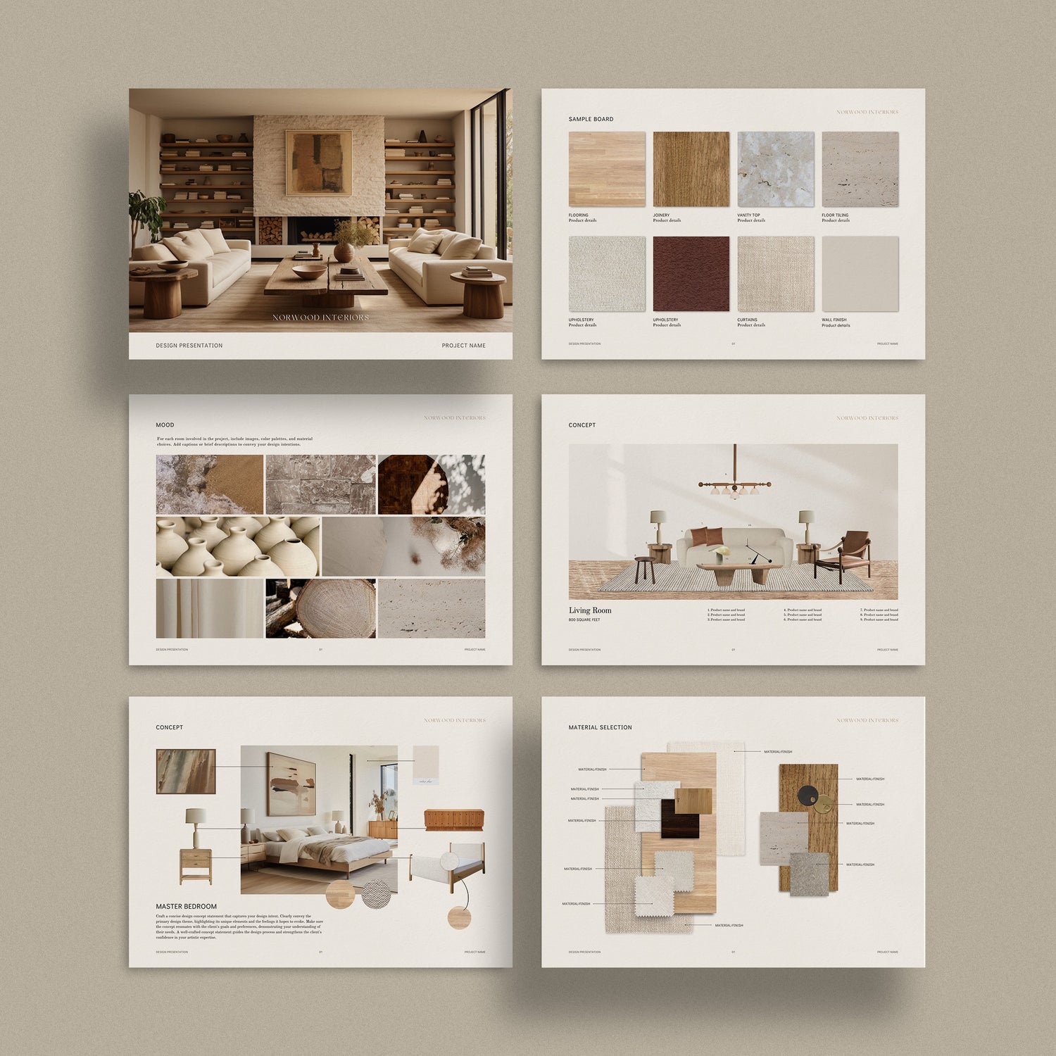 Norwood | Interior Design Presentation Template – Sonderpath Studio