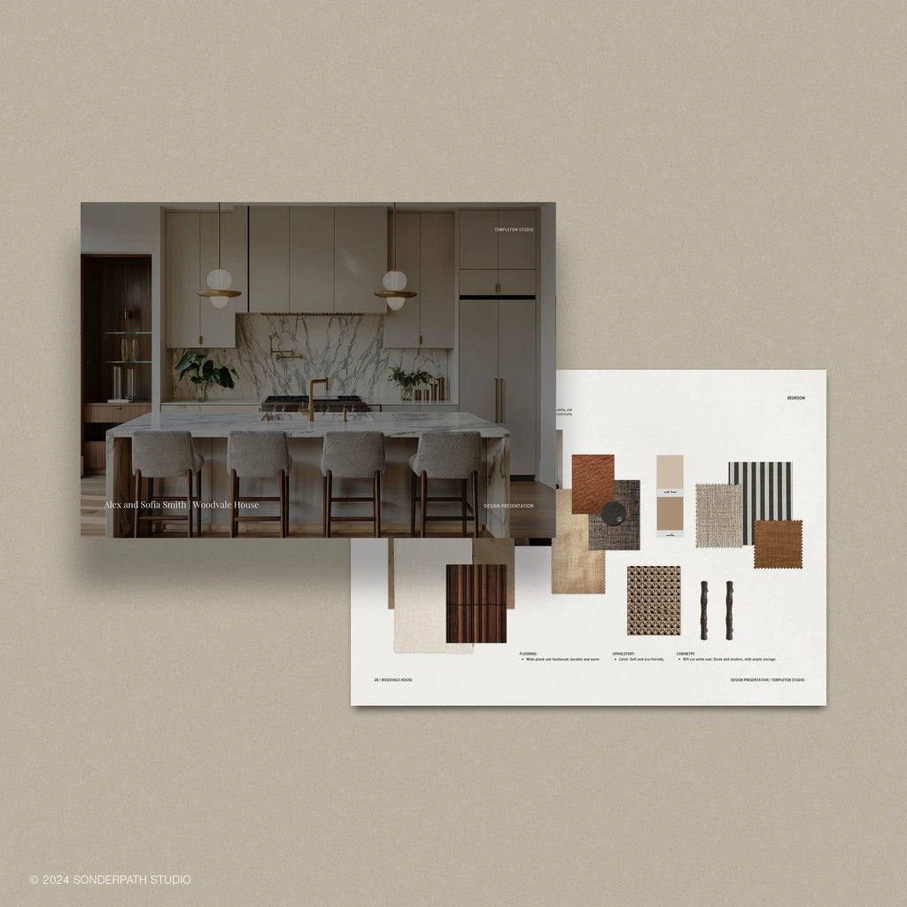 Templeton Interior Design Presentation Template Sonderpath Studio