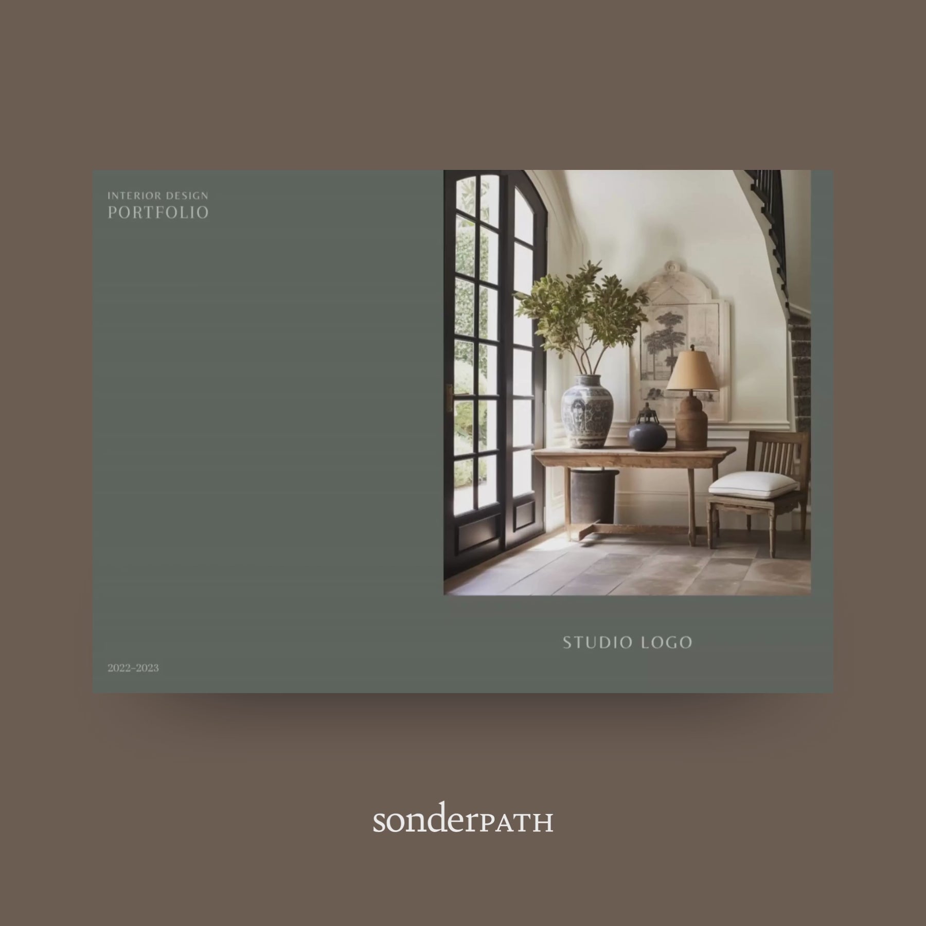 Atelier 77 | Interior Design Portfolio Template – Sonderpath Studio