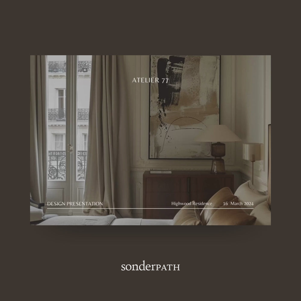 Atelier 77 | Interior Design Presentation Template – Sonderpath Studio