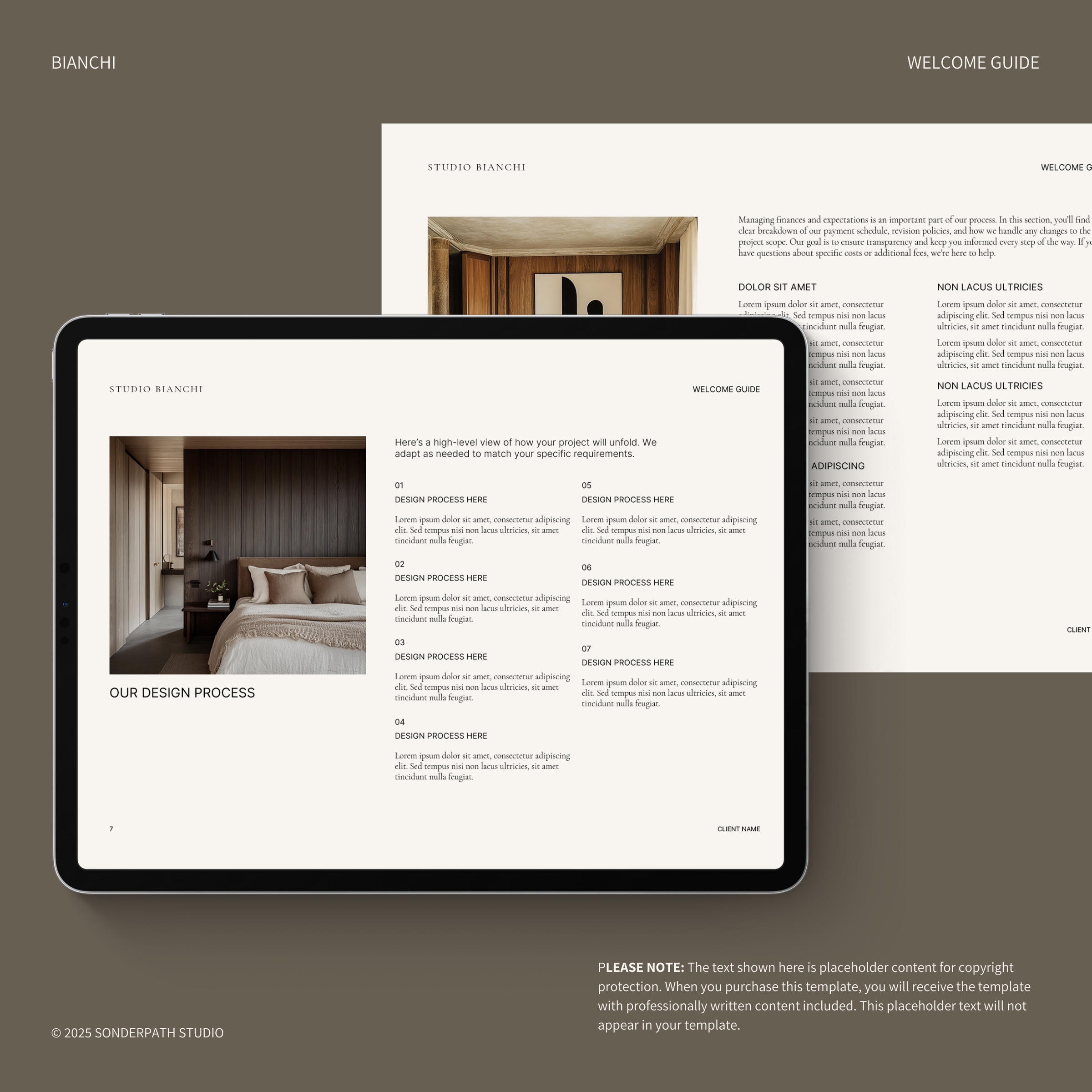 Bianchi | Welcome Guide Template – Sonderpath Studio